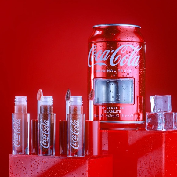 Coca Cola | Makeup | Cocacola Lip Gloss Collection With Red Can | Poshmark